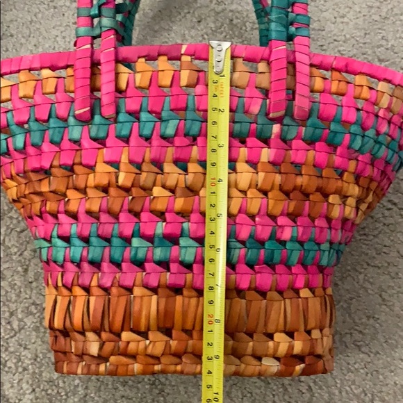 Bags | Multi Color Straw Bag | Poshmark